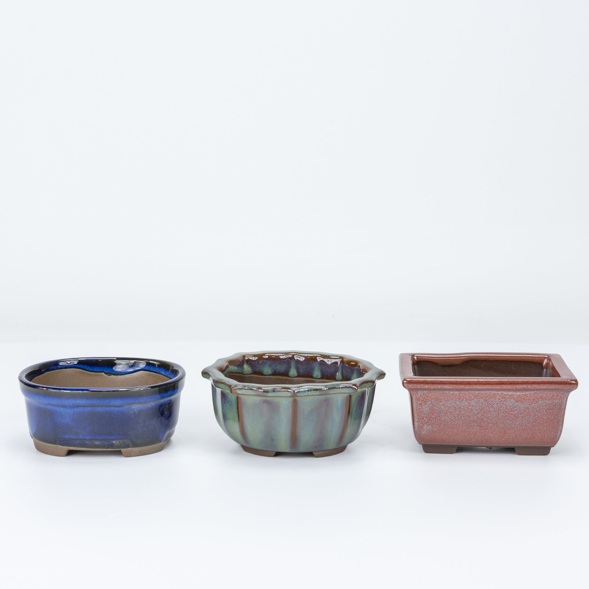 Shohin Bonsai Pot Set 3 ver. 2 – Bonsai Shop